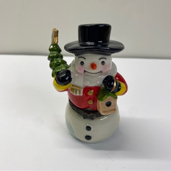 Darice | Holiday | Darice Mini Porcelain Snowman Trinket Box 4 | Poshmark
